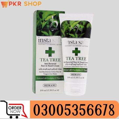 INSTA SAFE Antibacterial Hand & Face Cream in Pakistan | 0300-5356678